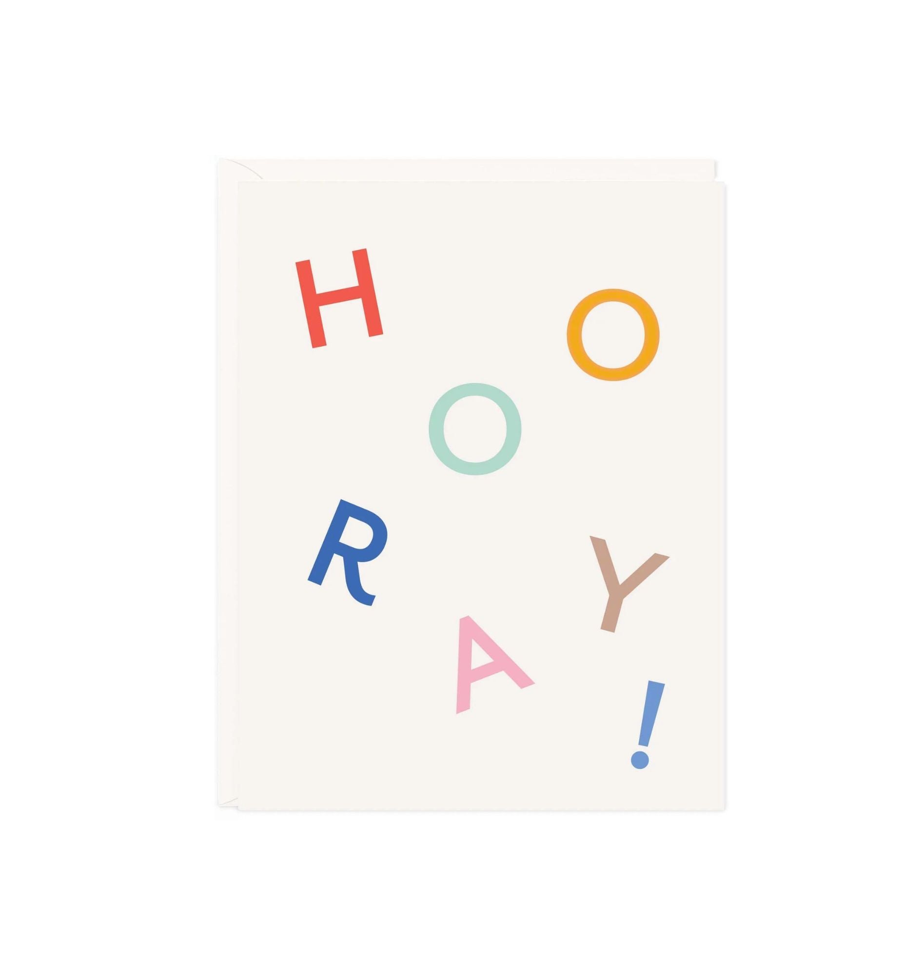 Hooray Letters Card – Tidewater