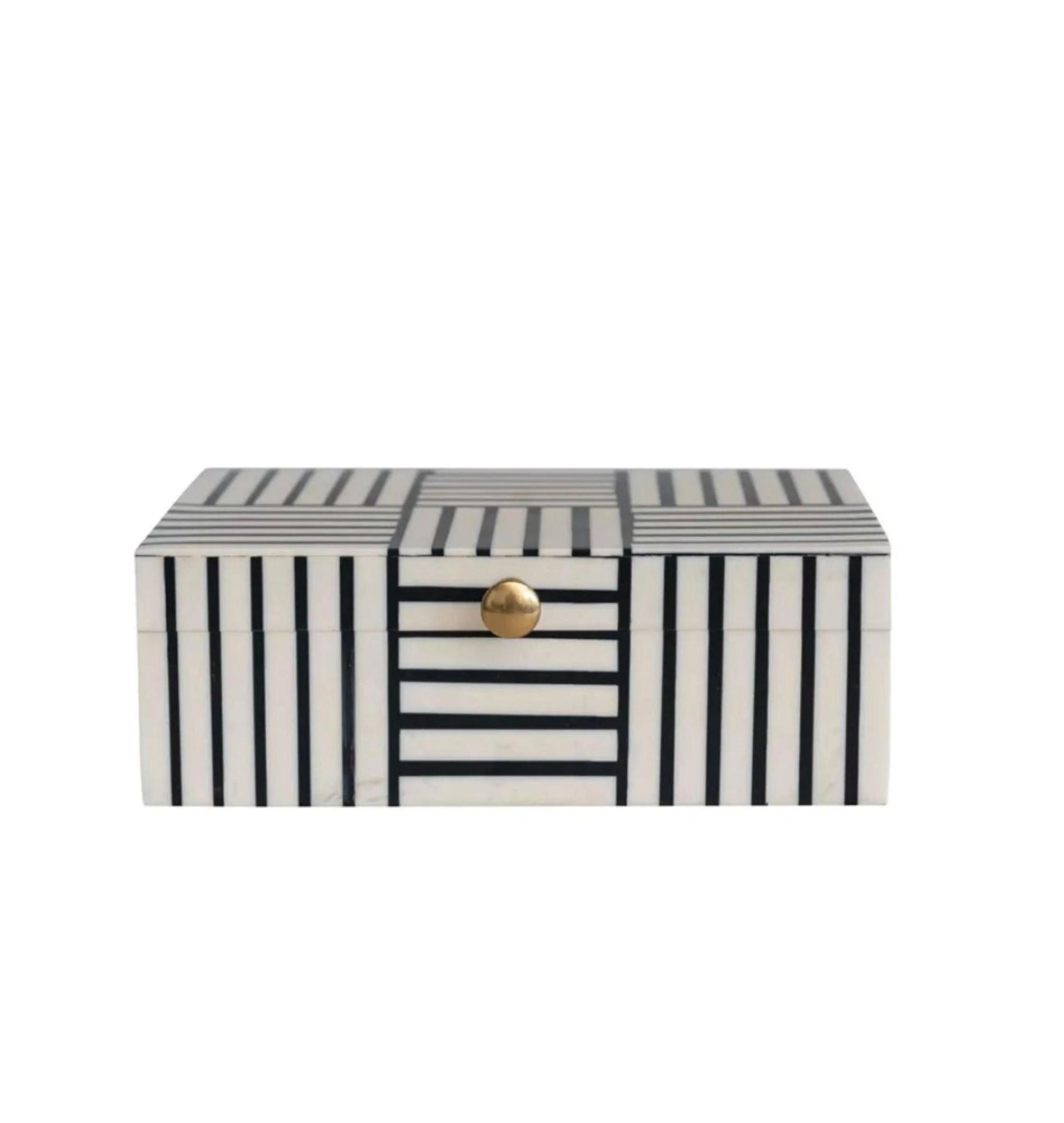 Striped Resin Box – Tidewater